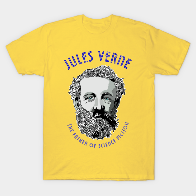 Sci-Fi Author Jules Verne - Jules Verne - T-Shirt | TeePublic Sci-Fi Author Jules Verne - Jules Verne - T-Shirt | TeePublic